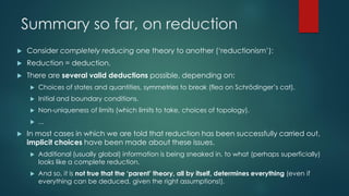 Emergence and Reduction in Physics | PDF
