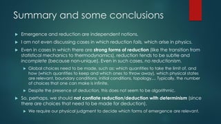 Emergence and Reduction in Physics | PDF