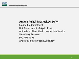 Dr. Angela Pelzel-McCluskey - Traceability of Equine Microchips | PPTX