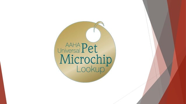 Katherine Wessels - AAHA Model - A Microchip Search Tool | PPT