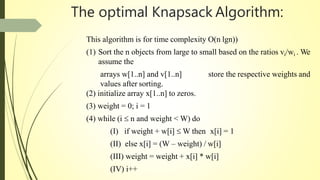 Fractional Knapsack Problem | PPT