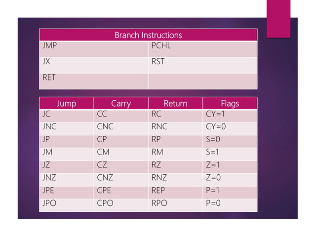Instructuion set of 8085 | PPTX | Programming Languages | Computing