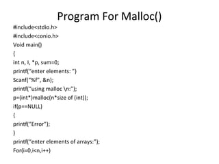 Dynamic Memory Allocation | PPT