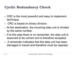 error detection | PPTX | Computing | Technology & Computing