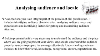 Planning for presentation | PPTX