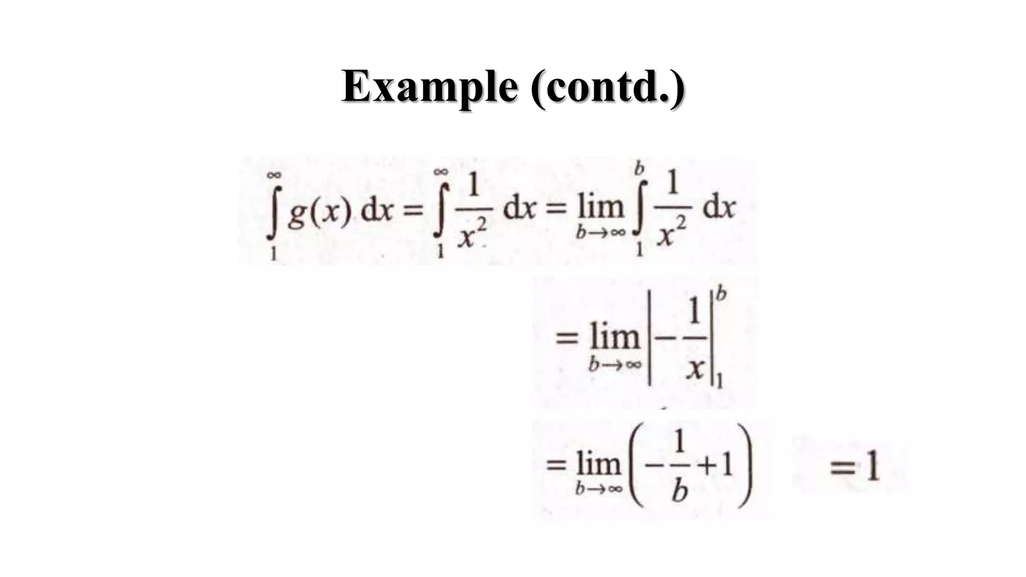 Convergence and Divergence of Improper Integrals | PPTX