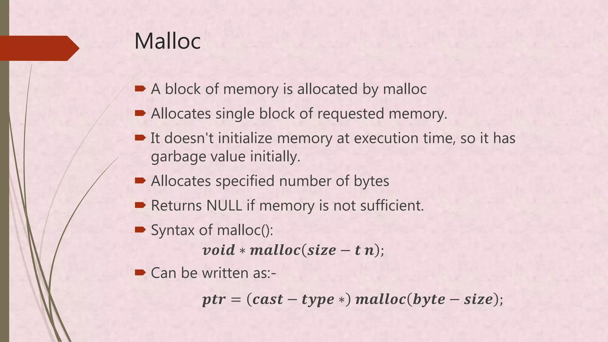 Dynamic memory allocation | PPT Dynamic memory allocation | PPT