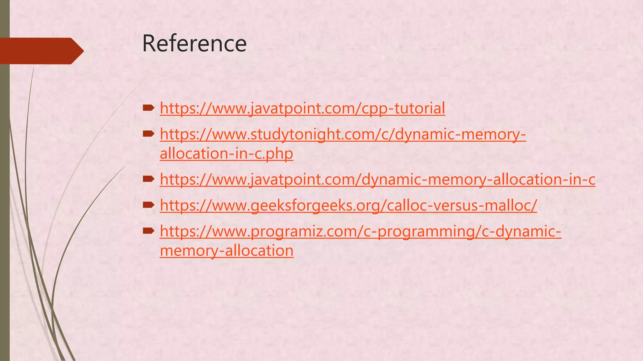 Dynamic memory allocation | PPT Dynamic memory allocation | PPT