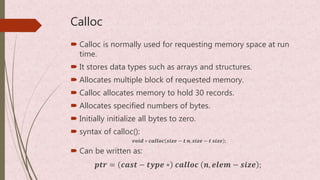 Dynamic memory allocation | PPTX | Operating Systems | Computer ...