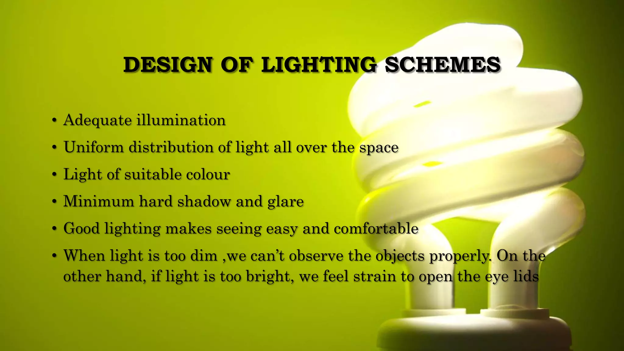 Ilumination schemes | PPTX