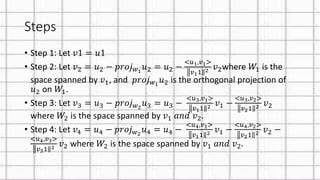 Gram-Schmidt process | PPTX