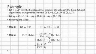 Gram-Schmidt process | PPTX