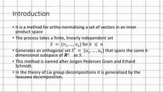 Gram-Schmidt process | PPT