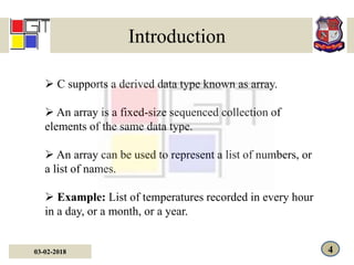 Concepts of Arrays | PPT
