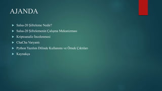 Kriptoloji-Dersi-Salsa20-Sunumu | PPT