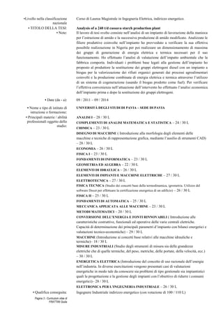 Giulia Frattini Curriculum Vitae | PDF