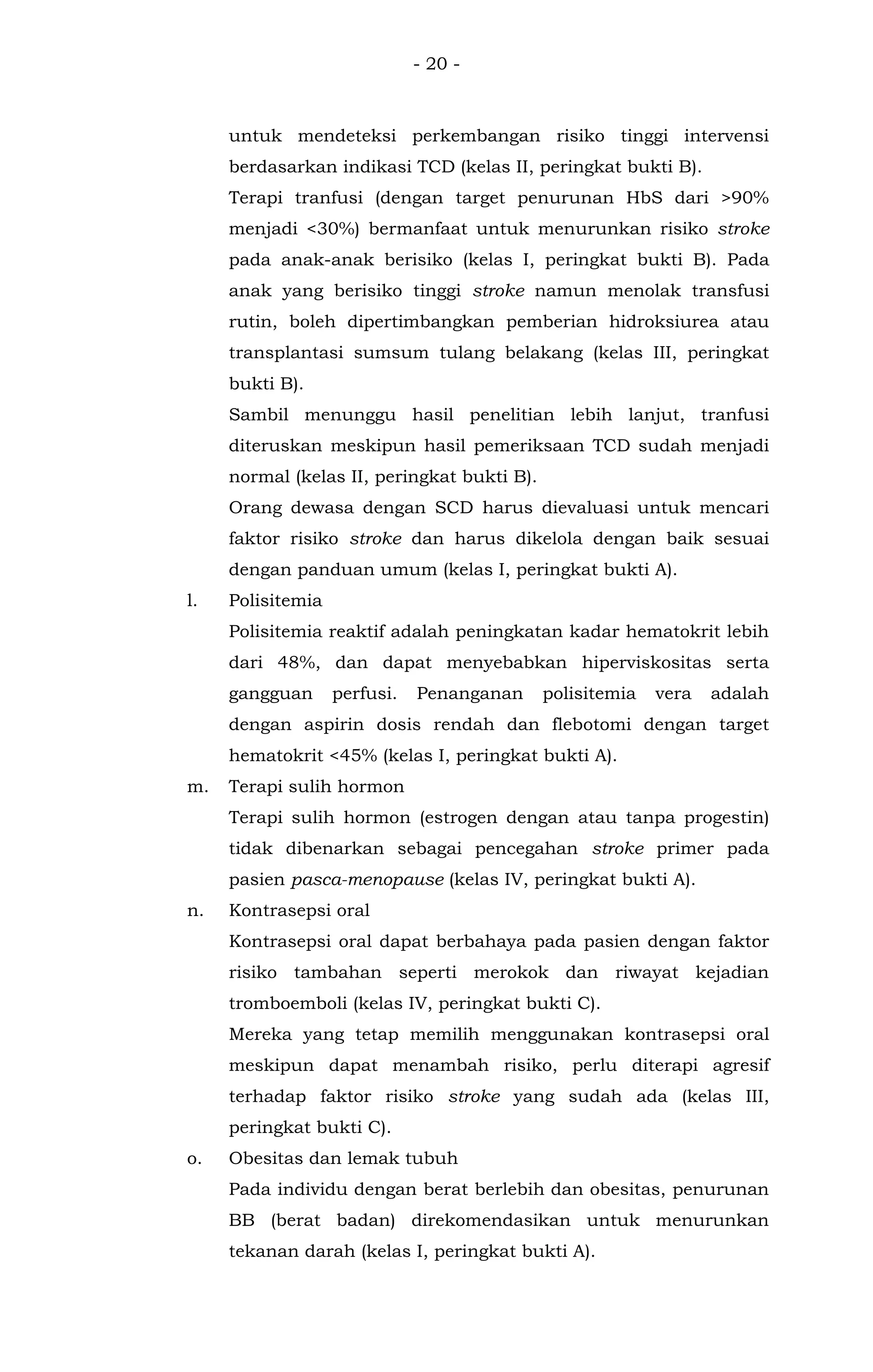 tatalaksana stroke - Panduan Pedoman kemenkes | PDF