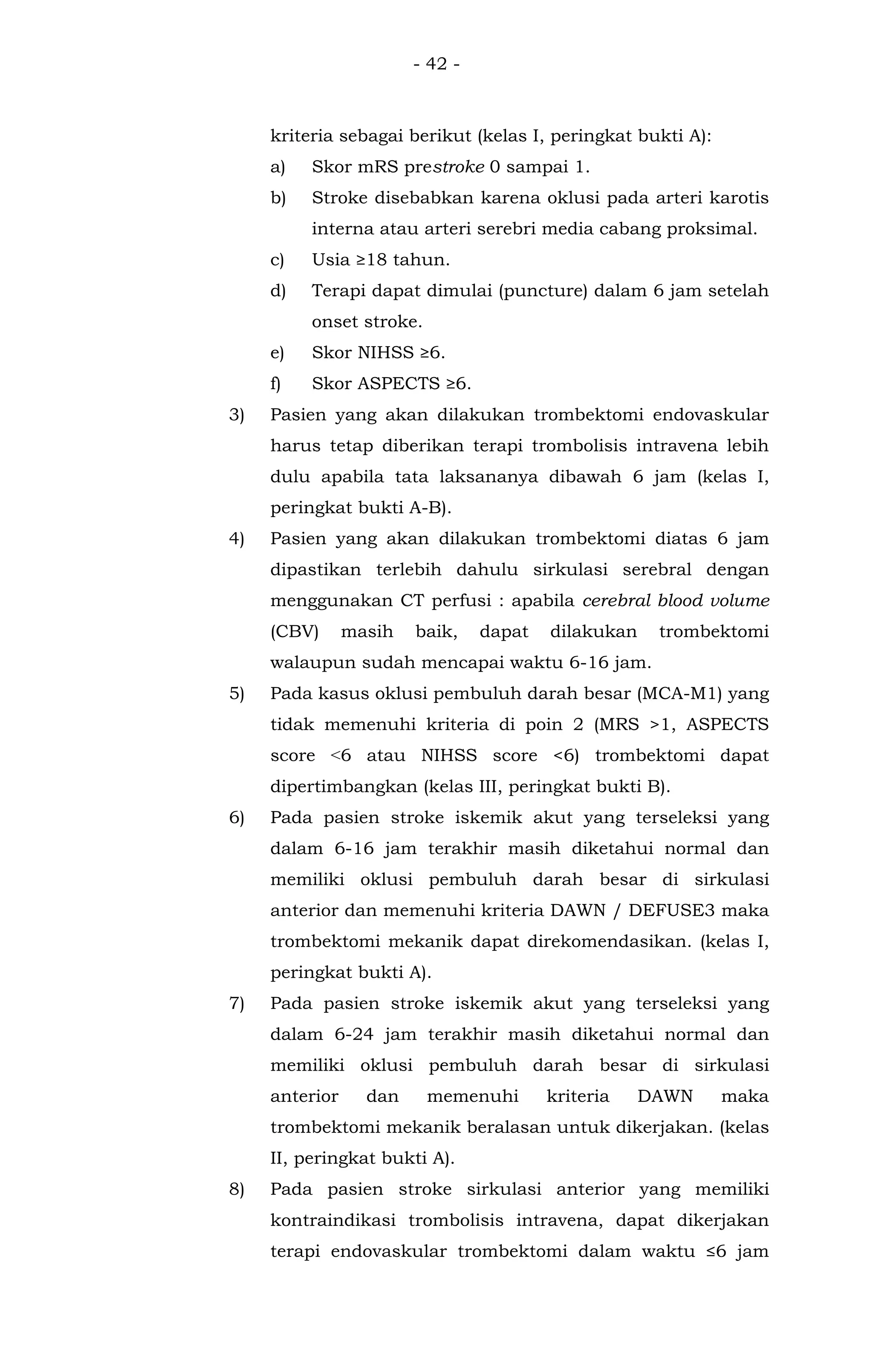 tatalaksana stroke - Panduan Pedoman kemenkes | PDF