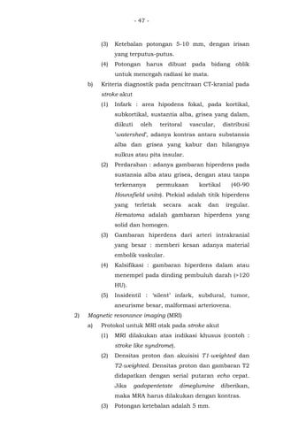 tatalaksana stroke - Panduan Pedoman kemenkes | PDF