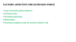 Extrusion processes | PPT