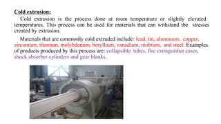 Extrusion processes | PPT