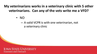 Dr. Chris Rademacher - Veterinary Feed Directives Are Here: What Have ...