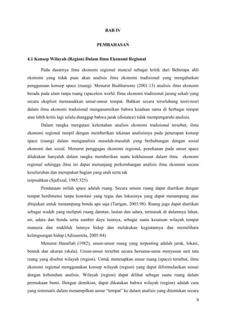 konsep region dan aplikasi regionalisasi | PDF