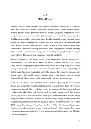 konsep region dan aplikasi regionalisasi | PDF