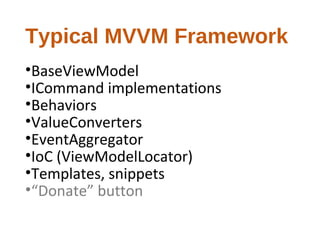 MVVM frameworks | PPT