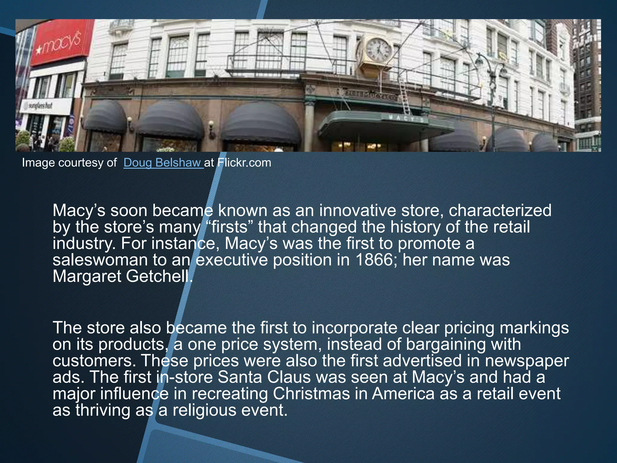 The story Macy's and how "firsts" make you successful | PPT