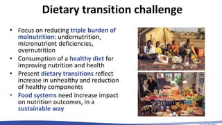 Food Systems for Healthier Diets | PDF