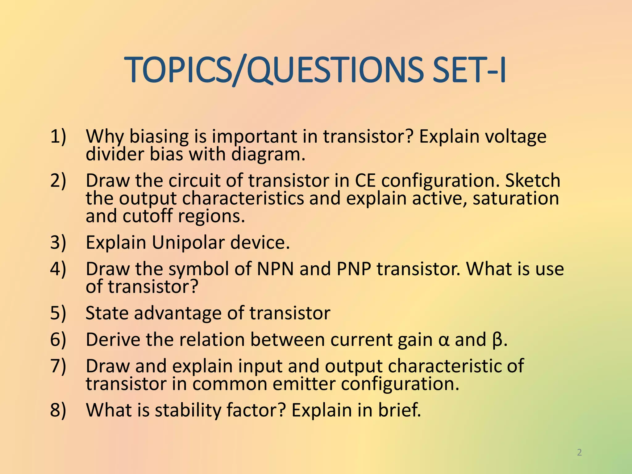 BJT & ITS BIASING | PPTX