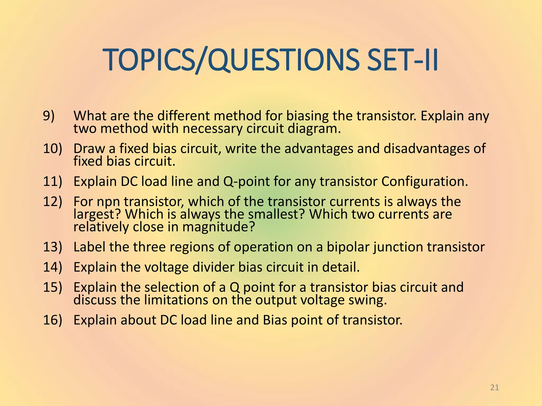 BJT & ITS BIASING | PPTX