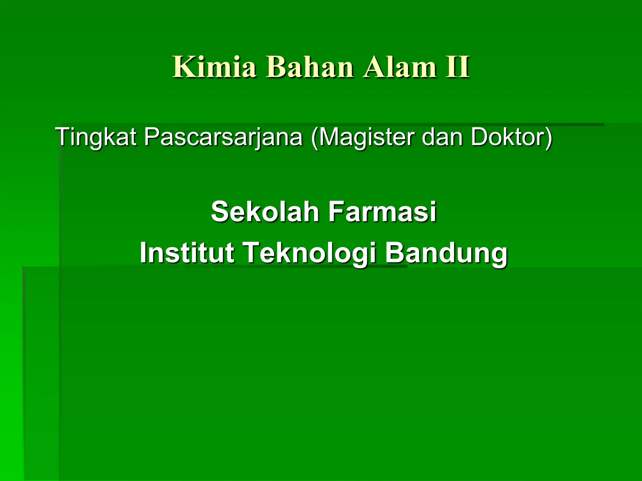 Kimias bahan alam flavonoid kumarin tanin | PPT