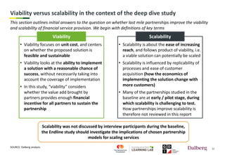 Business partnerships baseline report | PPT