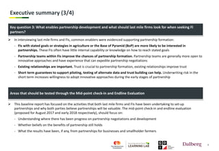 Business partnerships baseline report | PPT