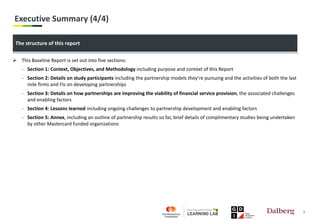 Business partnerships baseline report | PPT