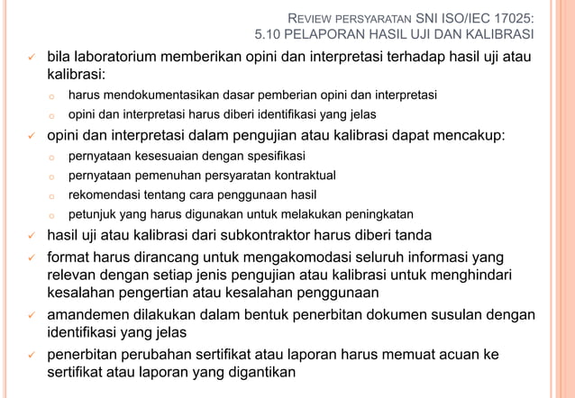 Penjelasan SNI ISO/IEC 17025 | PPTX