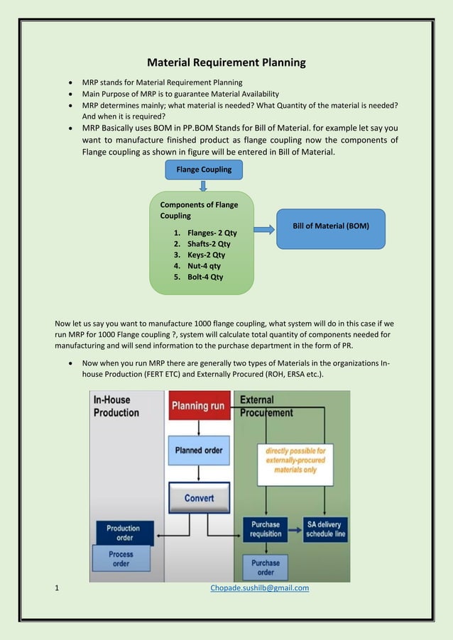 Material requirement planning in SAP MM.pdf | Grocery Shopping | Shopping