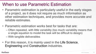 Parametric Estimation in a nutshell | PPTX | Technology & Computing