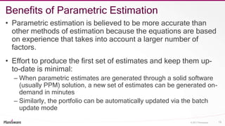 Parametric Estimation in a nutshell | PPTX | Technology & Computing