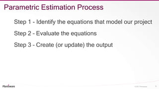 Parametric Estimation in a nutshell | PPTX | Technology & Computing