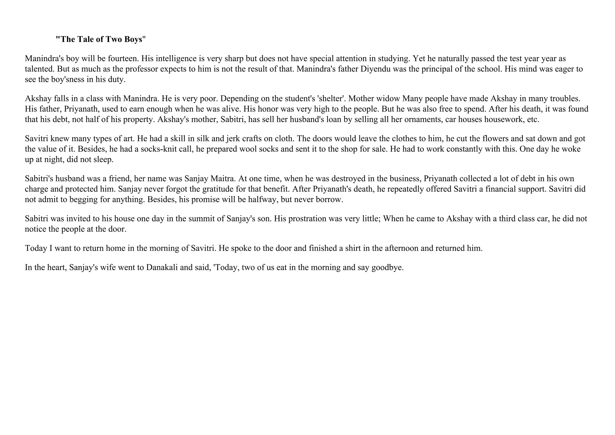 The Tale of Two Boys|Short Stories| Moral Stories | PPT