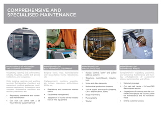 COMSA Service's brochure (anglès) | PDF