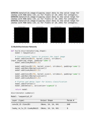 GANS Project for Image idetification.pdf | Graphics Software | Computer Software and Applications