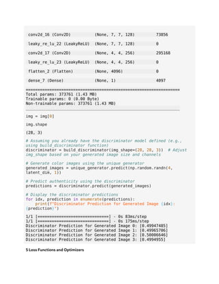 GANS Project for Image idetification.pdf | Graphics Software | Computer Software and Applications