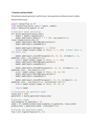 GANS Project for Image idetification.pdf | Graphics Software | Computer Software and Applications