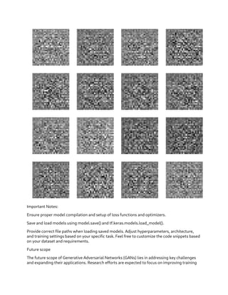 GANS Project for Image idetification.pdf | Graphics Software | Computer Software and Applications