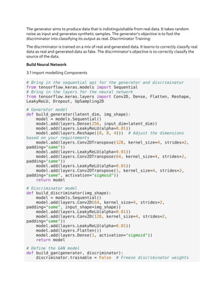 GANS Project for Image idetification.pdf | Graphics Software | Computer Software and Applications