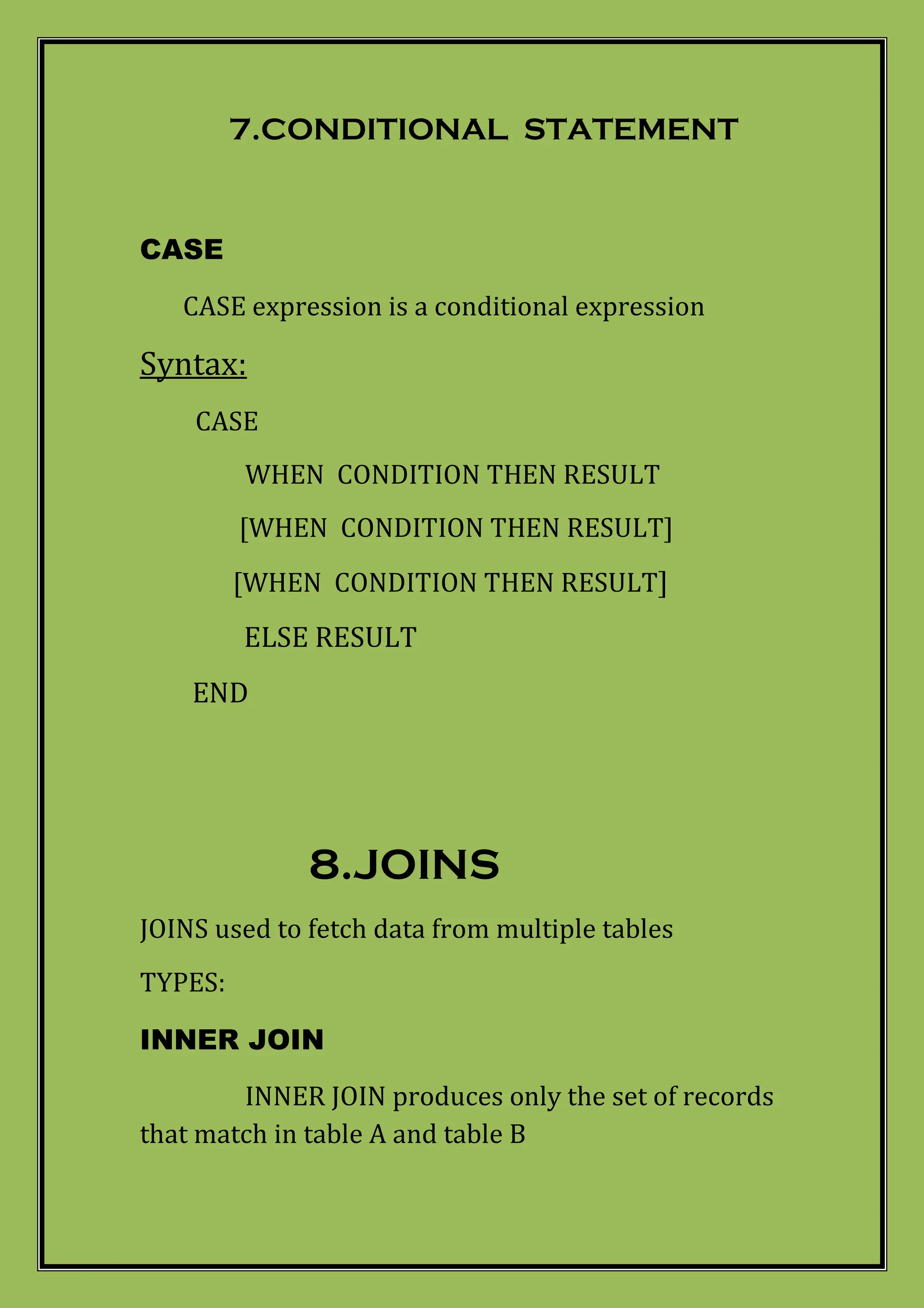 Cheat Sheet Sql Commands With Examples And Easy Understanding Pdf